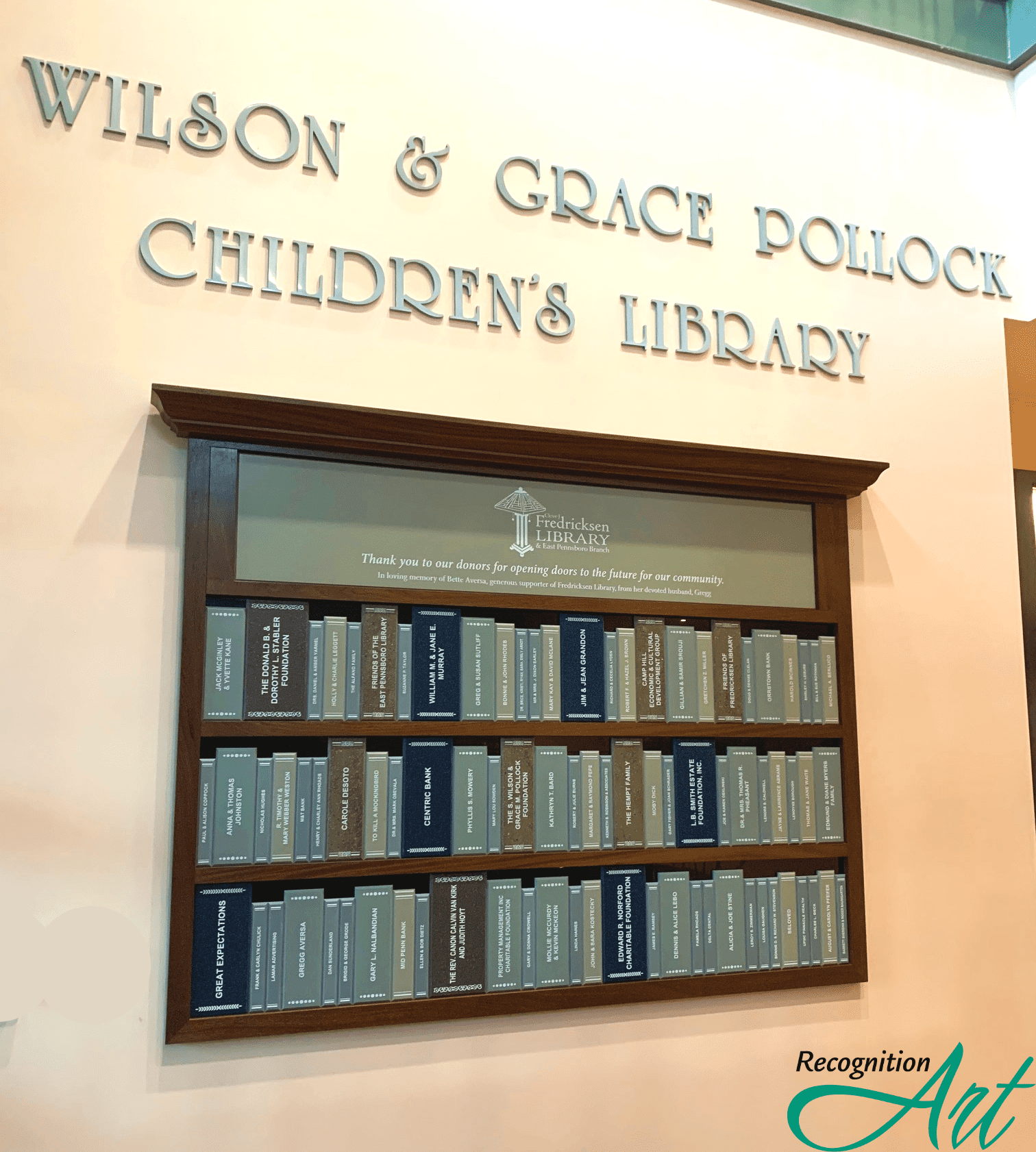 Donor Walls - Creating Displays that Donors Appreciate - Recognition Art